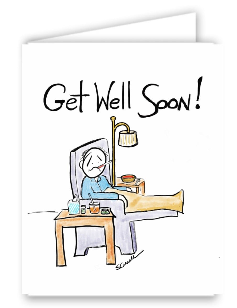 Get well soon (man) – Little Margaret's Studio